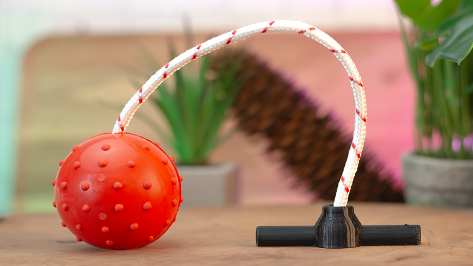 Leerburg | Leerburg's Rubber Ball with T Handle